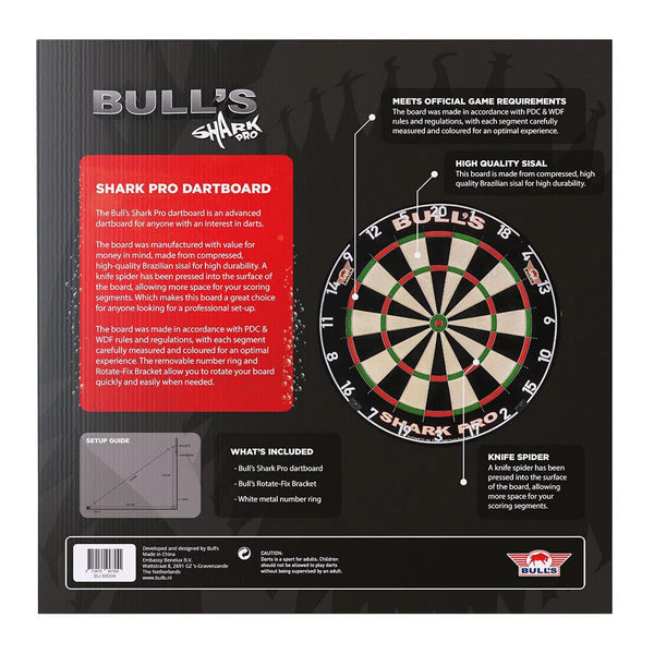 Bull's NL Shark Pro Dartboard - Premier Darts
