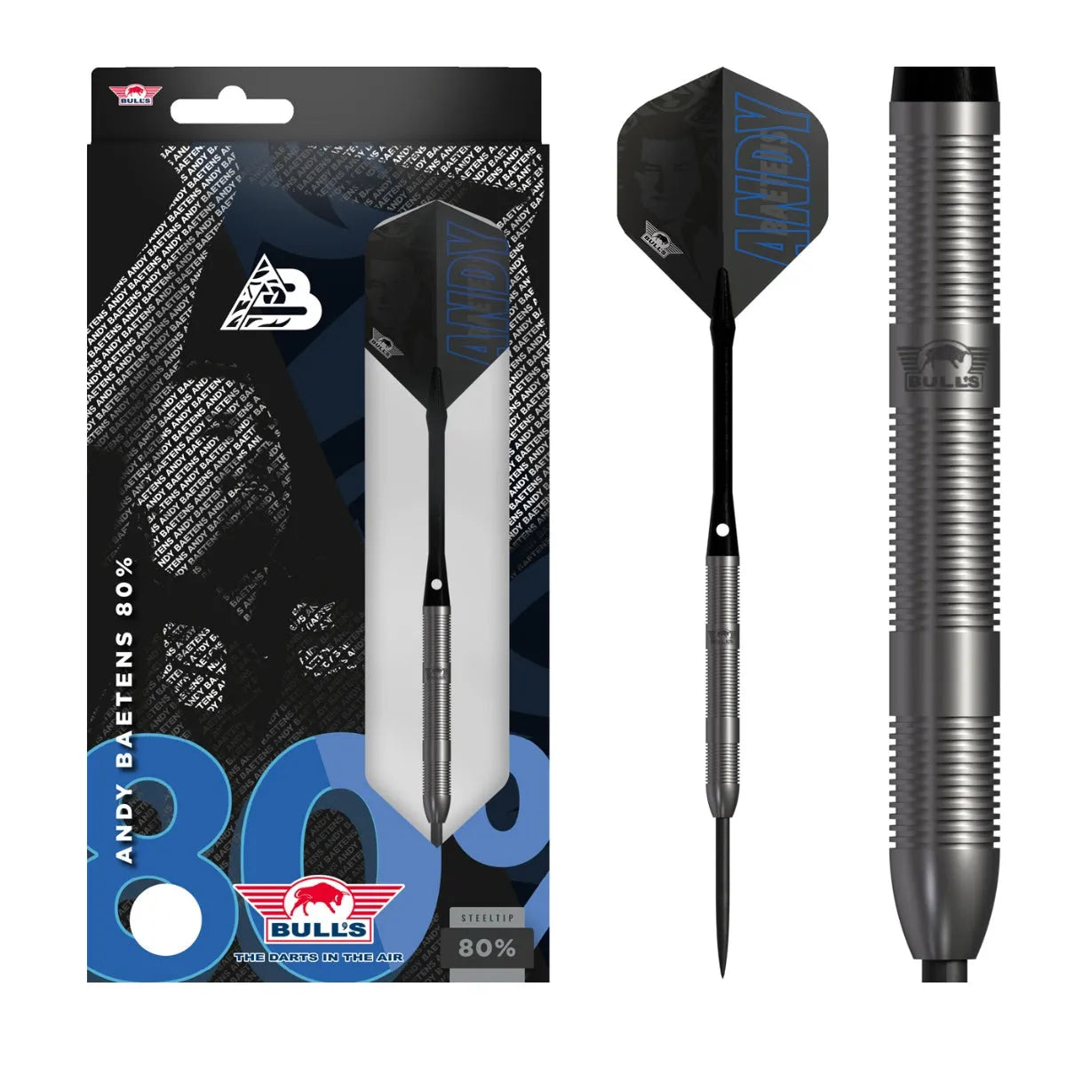 Bull's NL Andy Baetens E2 80% Tungsten Steel Tip Darts – Premier Darts