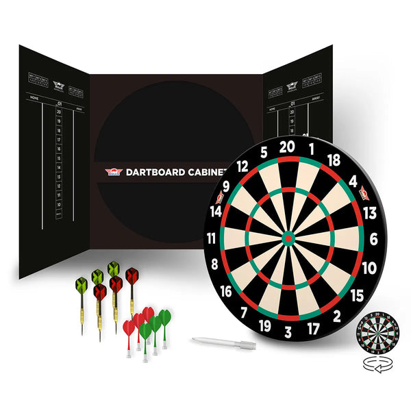 Bull's NL Magentic Paper Dartboard Cabinet Set - Premier Darts