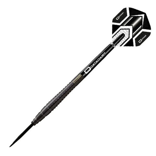 DataDart Black Ringed 90% Tungsten Steel Tip Darts - Premier Darts