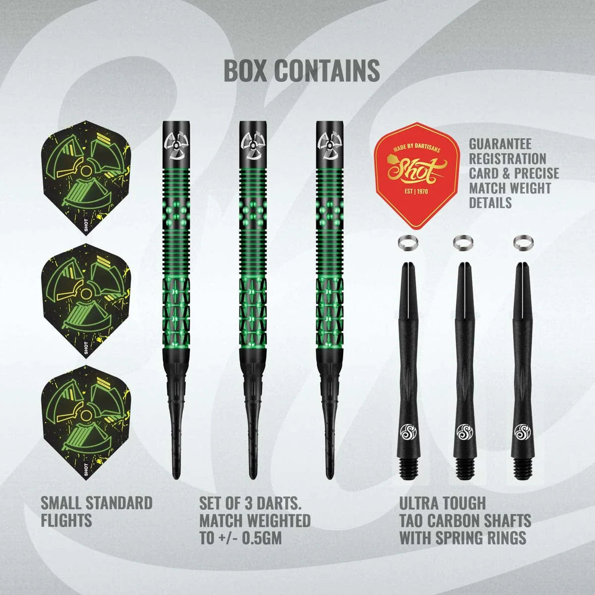 Shot Pro Series Stowe Buntz 2.0 Black 90% Tungsten Soft Tip Darts ...