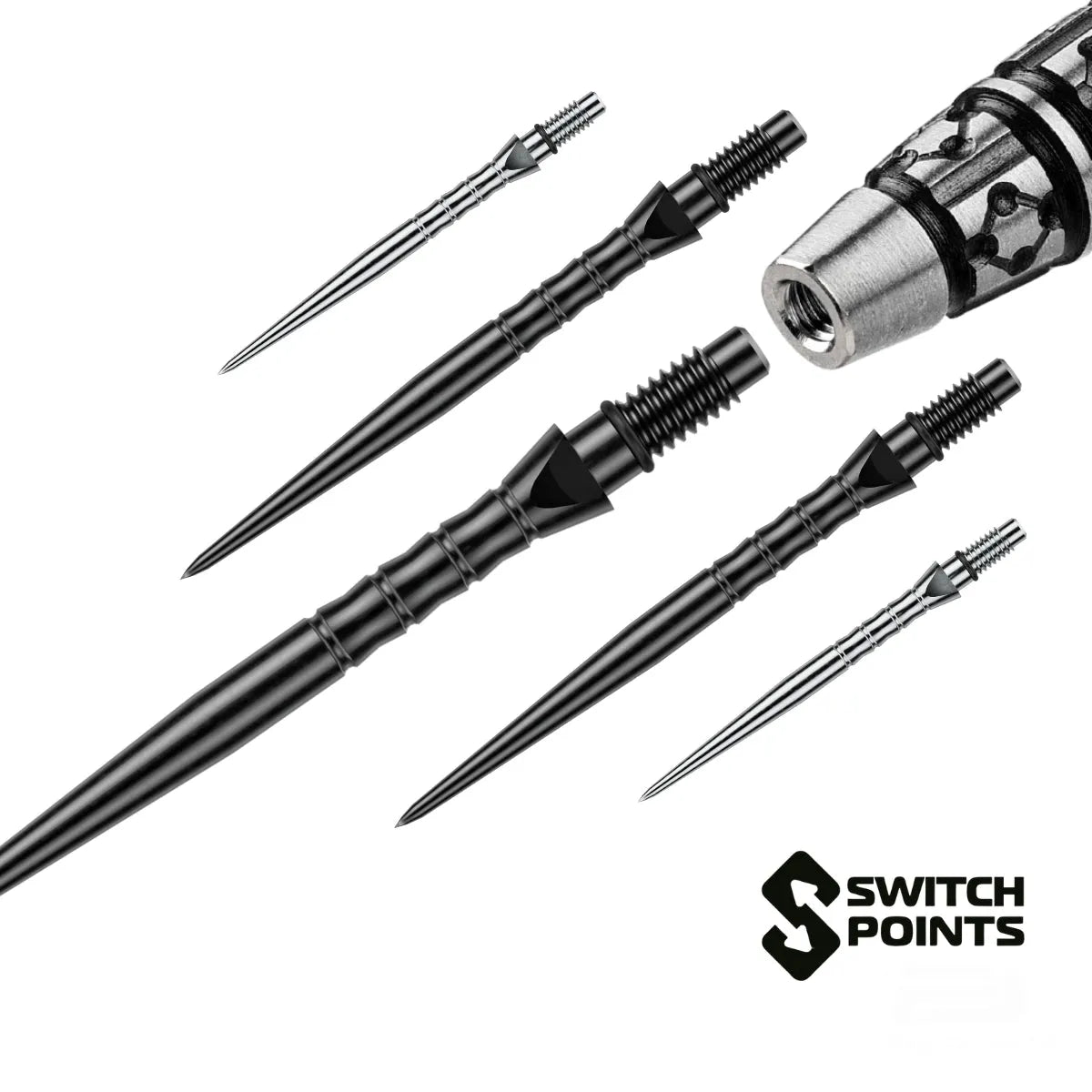 Winmau Switch Point Wave - Rapid Change Dart Points – Premier Darts