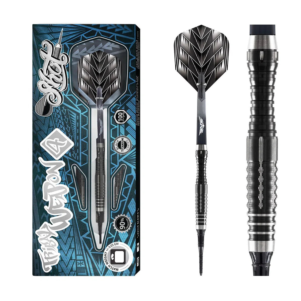 Shot Tribal Weapon 4 90% Tungsten Soft Tip Darts – Premier Darts