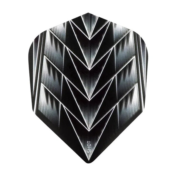 Shot Tribal Weapon Black Standard No6 Flights - Premier Darts