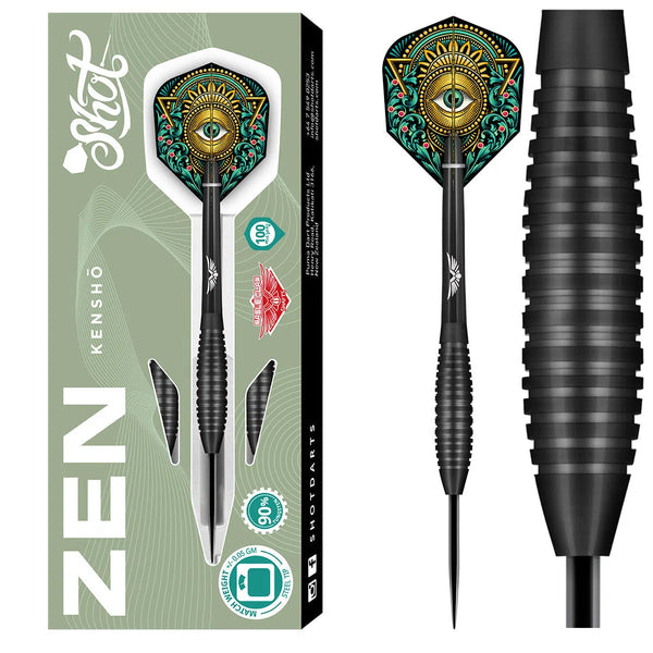 Shot Zen Series Kensho 90% Tungsten Steel Tip Darts - Premier Darts