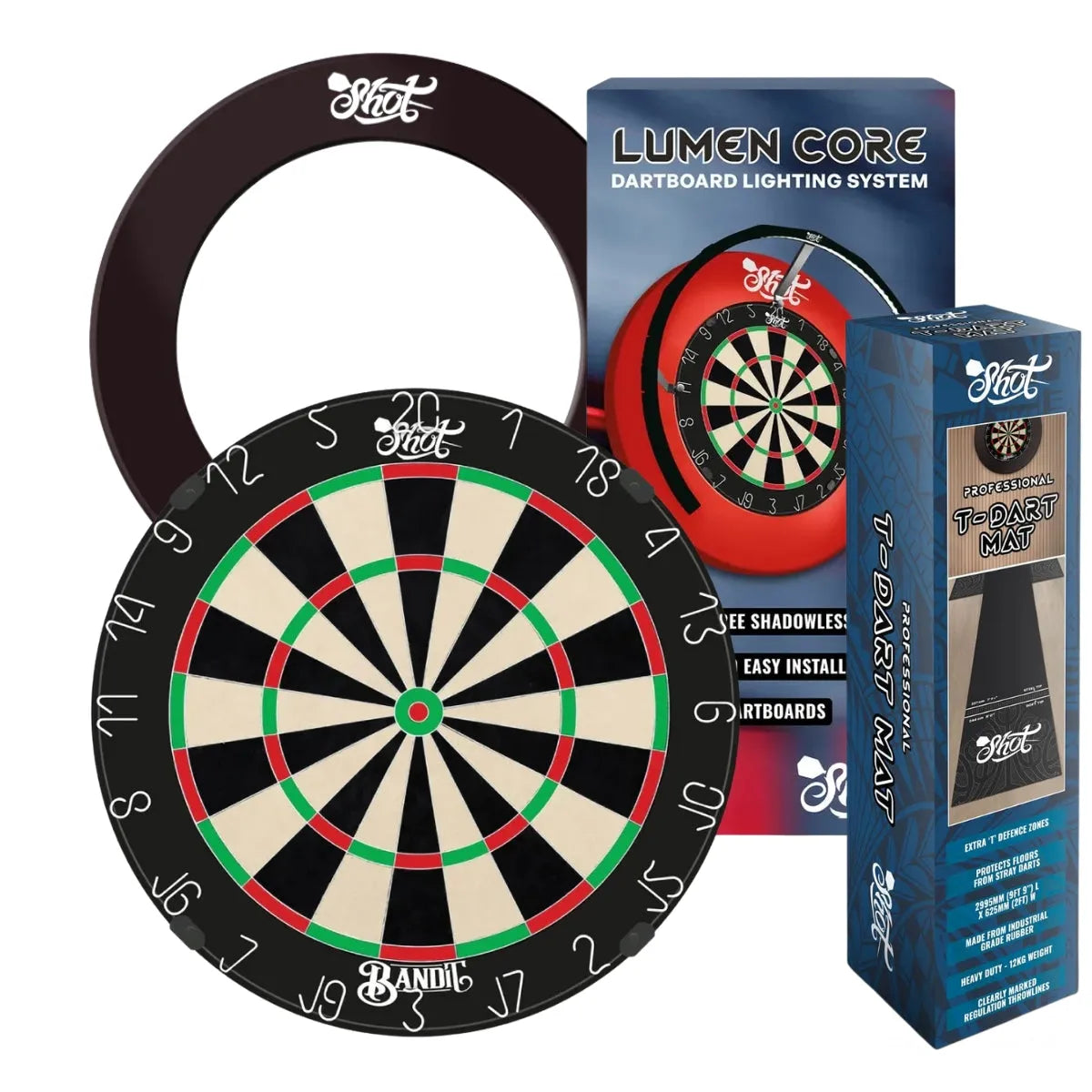 Shot Bandit Gen 4 Ultimate Bundle | Light, Mat & Surround – Premier Darts