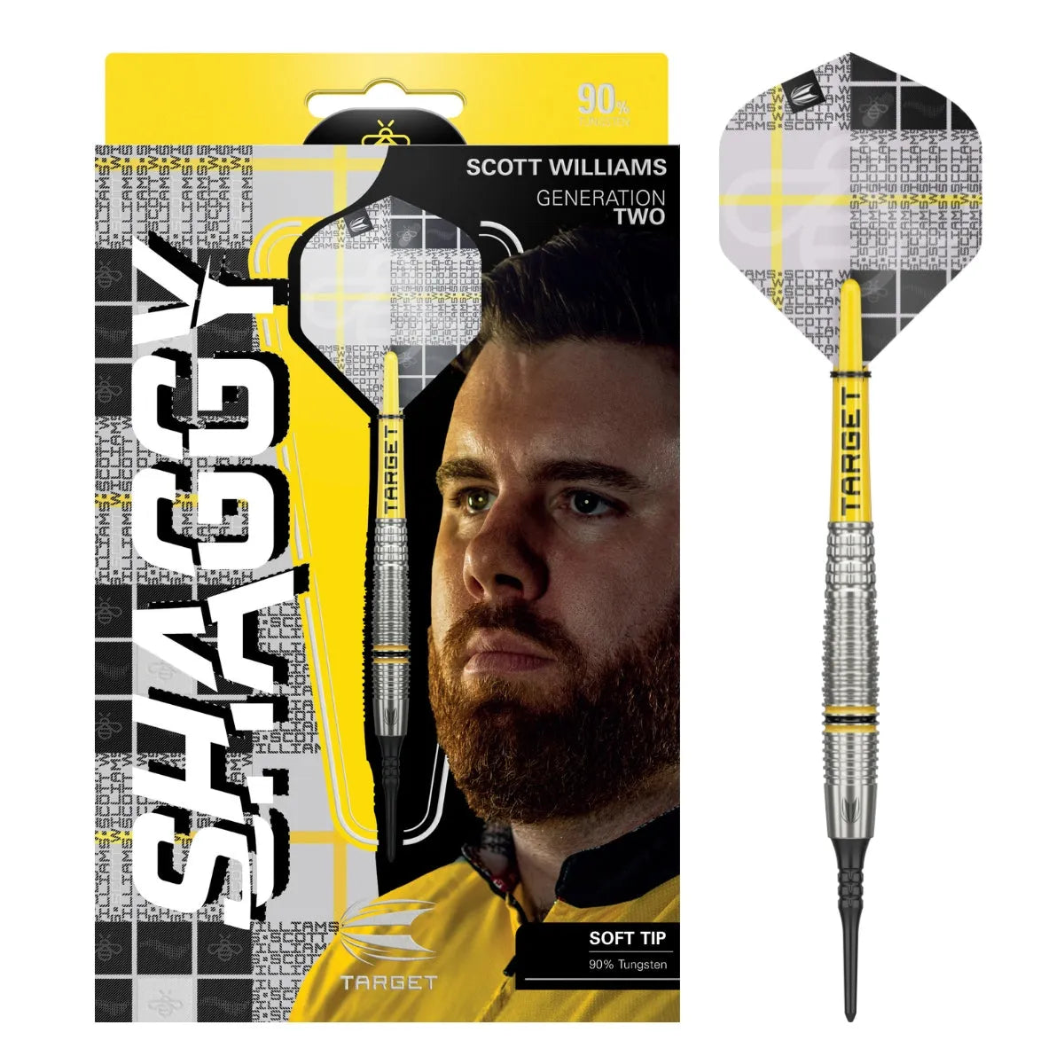 Target Darts Scott Williams Gen 2 90% Tungsten Soft Tip Darts – Premier ...