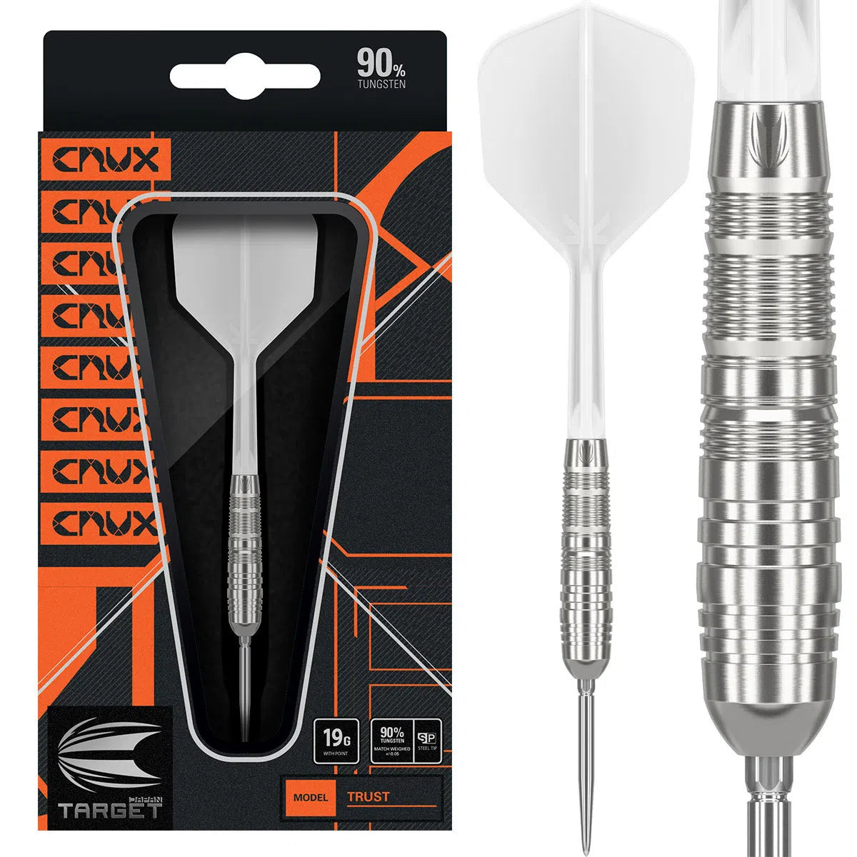 Target Japan Crux JPN Trust 90% Tungsten Steel Tip Darts – Premier Darts