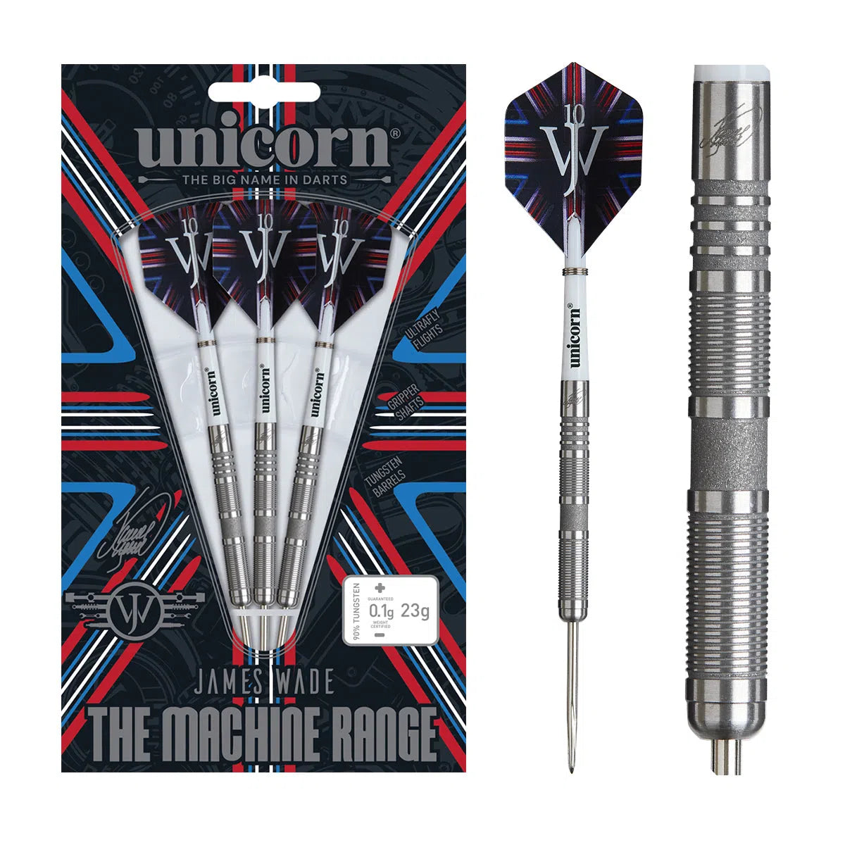 Unicorn James Wade The Machine 4 90% Tungsten Steel Tip Darts – Premier ...