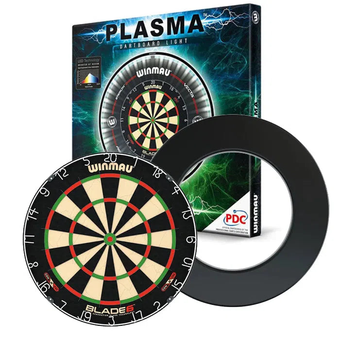 Winmau Blade 6 Plasma & NPQ Surround Bundle – Premier Darts