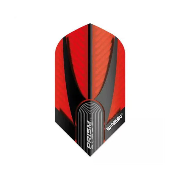 Winmau Prism Alpha Black & Red Slim Dart Flights - Premier Darts