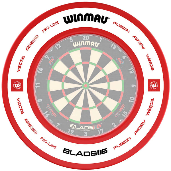 Winmau Pro-Line 2.0 Red Dartboard Surround - Premier Darts